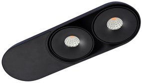 LED bodové světlo Toronto 2 černé