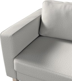 Potah na pohovku IKEA  Karlstad 3-místná, nerozkládací, krátký barva šedá látka pletený vzor