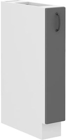 STL 15 cm výsuvná skřínka dolní s košíkem STILO II Barevné provedení STILO: Bílá / Prachově šedá