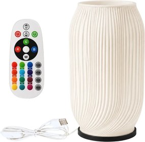 Verk Group Stolní lampy s vázou na květiny, dekorativní 2 v 1, led rgb, s dálkovým ovládáním