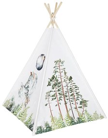 lovel.cz Dětský stan teepee Forest wolf + podložka + 4 polštáře