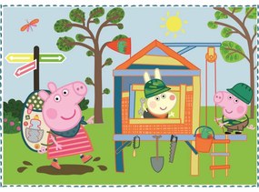 Trefl Puzzle Prasátko Peppa: Vzpomínky na prázdniny 4v1 12, 15, 20, 24 dílků