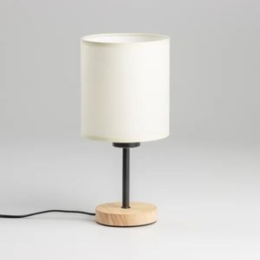 Brilagi - Stolní lampa NUBILA WOOD 1xE27/25W/230V dub/černá/krémová