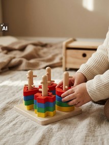 Sinsay - Skládačka s barevnými kostkami - vícebarevná