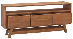 TV stolek Lanny - masivní teakové dřevo | 110x30x50 cm