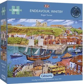 GIBSONS Puzzle Endeavour, Whitby / 1000 dílků / 68 × 49 cm