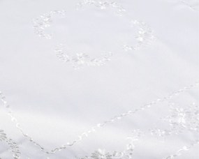 Ubrus celoroční, Aneta vyšívaný, bílý 85 x 85 cm