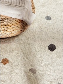 Krémový pratelný/ručně tkaný bavlněný dětský koberec 140x200 cm Snuggle Pippo – Hanse Home