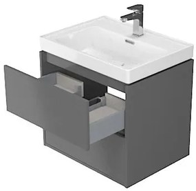 Cersanit - Crea skříňka pod umyvadlo 60cm, šedá, S924-016