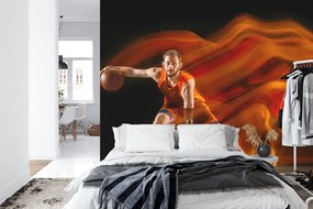 Fototapeta Basketbalista V Pohybu Hladký vinyl 208x146