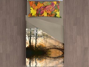 Gipetex Natural Dream 3D italské povlečení 100% bavlna Park - 140x200 / 70x90 cm