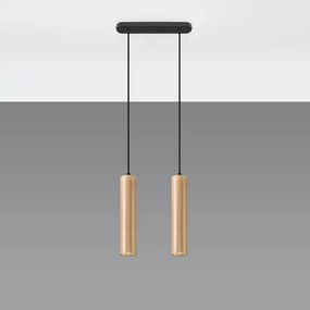 Sollux Lighting Dřevěná závěsná lampa LINO 2