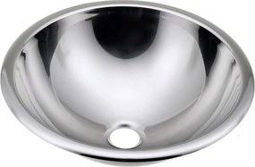 Sapho - Umyvadlová mísa, průměr 41 cm, bez přepadu, nerez 13030.B