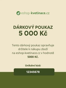 Dárkový poukaz - 5000 Kč