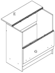 Idea Skříňka na lůžkoviny 145 buk