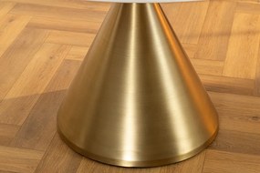 Kulatý jídelní stůl Amira 130 cm bílý