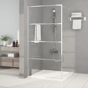 Sprchová zástěna walk-in stříbrná 100 x 195 cm čiré ESG sklo 152137
