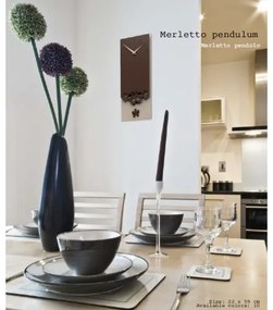 Designové hodiny 56-11-1 CalleaDesign Merletto Pendulum 59cm (více barevných variant) Barva vínová červená-65 - RAL3003