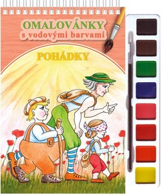 AKIM Omalovánky set s barvami a štětcem Pohádky 709527