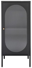 Černá kovová vitrína 50x110 cm Adelaide – House Nordic