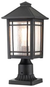 Quoizel QZ-CEDAR-POINT3-M-BK - Venkovní lampa CEDAR POINT 1xE27/60W/230V IP44