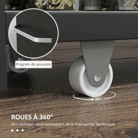 Kleankin 3-vrstvý úložný vozík na kolečkách pro užší kuchyň, koupelnu, prádelnu a kancelář s rukojetí - 48 x 15 x 80 cm Černý | Aosom