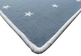 Vopi | Kusový koberec Hvězdička modrá - 80 x 250 cm