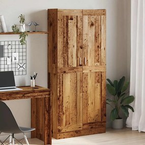Skříň old wood 82,5 x 30,5 x 185 cm kompozitní dřevo 3318716