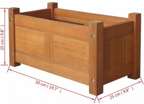 Zahradní truhlík akáciové dřevo Dekorhome
