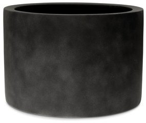 Květináč na podlahu betonového vzhledu Division Lite Cylinder - válec Barva:: černá, Rozměr:: Ø 80cm - výška 60cm