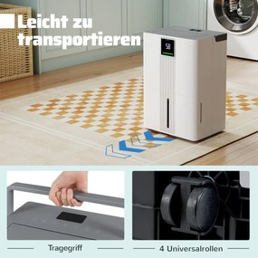 Costway 35 L/Day domácí odvlhčovač Energeticky úsporný odvlhčovač s 3 režimy
