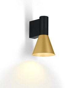 Nástěnné designové svítidlo Odrey Wall 1.3 Barva: Černá / Zlatá