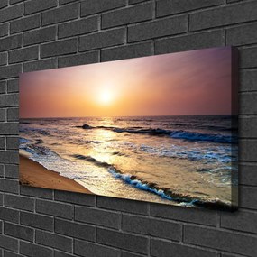 Obraz na plátně Moře Pláž Slunce Krajina 120x60 cm