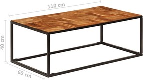Konferenční stolek 110 x 60 x 40 cm masivní akácie a ocel 246678