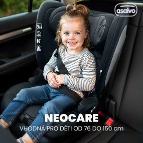 Asalvo NEOCARE iSize sklápěcí autosedačka 76-150, black