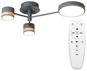 Toolight Stropní LED osvětlení s dálkovým ovladačem APP530-3C šedé