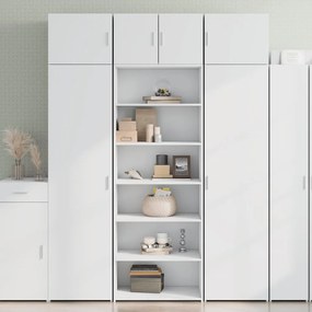 Skříň highboard bílá 70 x 41 x 185 cm kompozitní dřevo