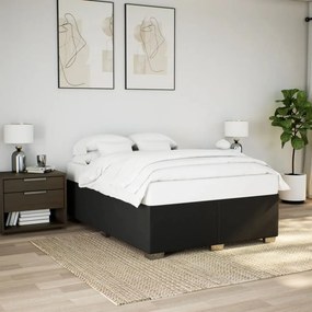 Box spring postel s matrací černá 160x200 cm textil 3285146