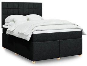 Box spring postel s matrací černá 140 x 190 cm textil 3293577