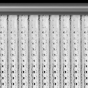 ZÁCLONA NA PÁSCE PATRICIA 140X270 CM BÍLÁ