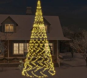 vidaXL Vánoční stromek na stožár 3 000 ch LED diod 800 cm [343548] Barva: Teplá bílá