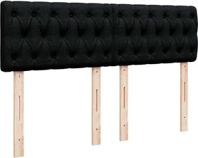Box spring postel s matrací černá 140x200 cm textil 3287100