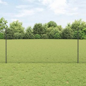 Hexagonální plot s podpěrou 10 x 1,2 m Ocel potažená PVC Šedá 3336825