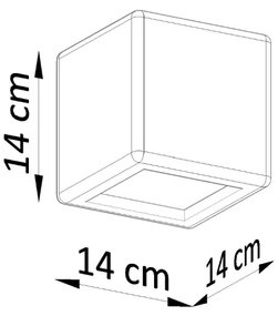 NESTA Nástěnné keramické světlo, bílá SL.0839 - Sollux