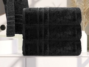 Osuška Comfort 70 x 140 cm černá, 100% bavlna