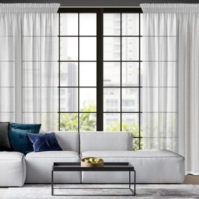 ZÁCLONA NA PÁSCE MARINA 140X270 CM BÍLÁ