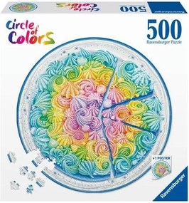 Puzzle ravensburger puzzle 173495 duhový dort 500 dílků