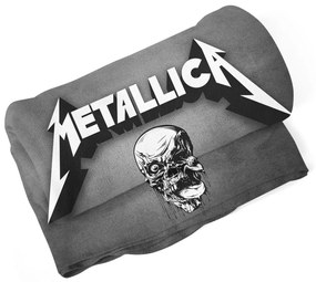 Sablio Deka METALLICA Lebka Šedá - 190x140 cm