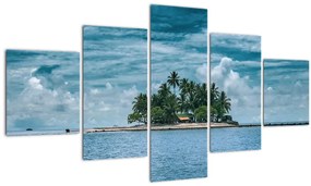 Obraz - ostrov v moři (125x70 cm)