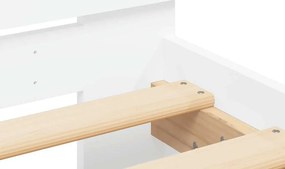 vidaXL Rám postele s čelem 140 x 190 cm Kompozitní dřevo [3207497] Barva: Betonová šedá